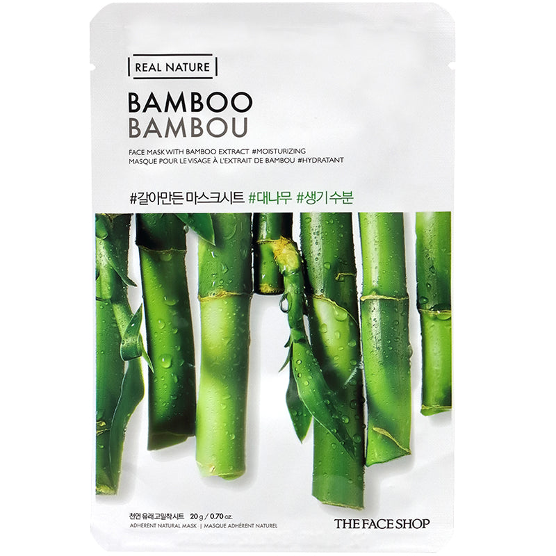Real Nature Bamboo Face Mask – THE FACE SHOP